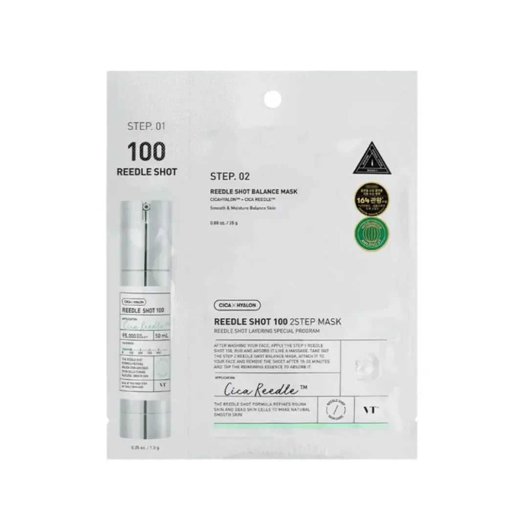 VT Cosmetics Reedle Shot 100 2-Step Mask - K Beauty